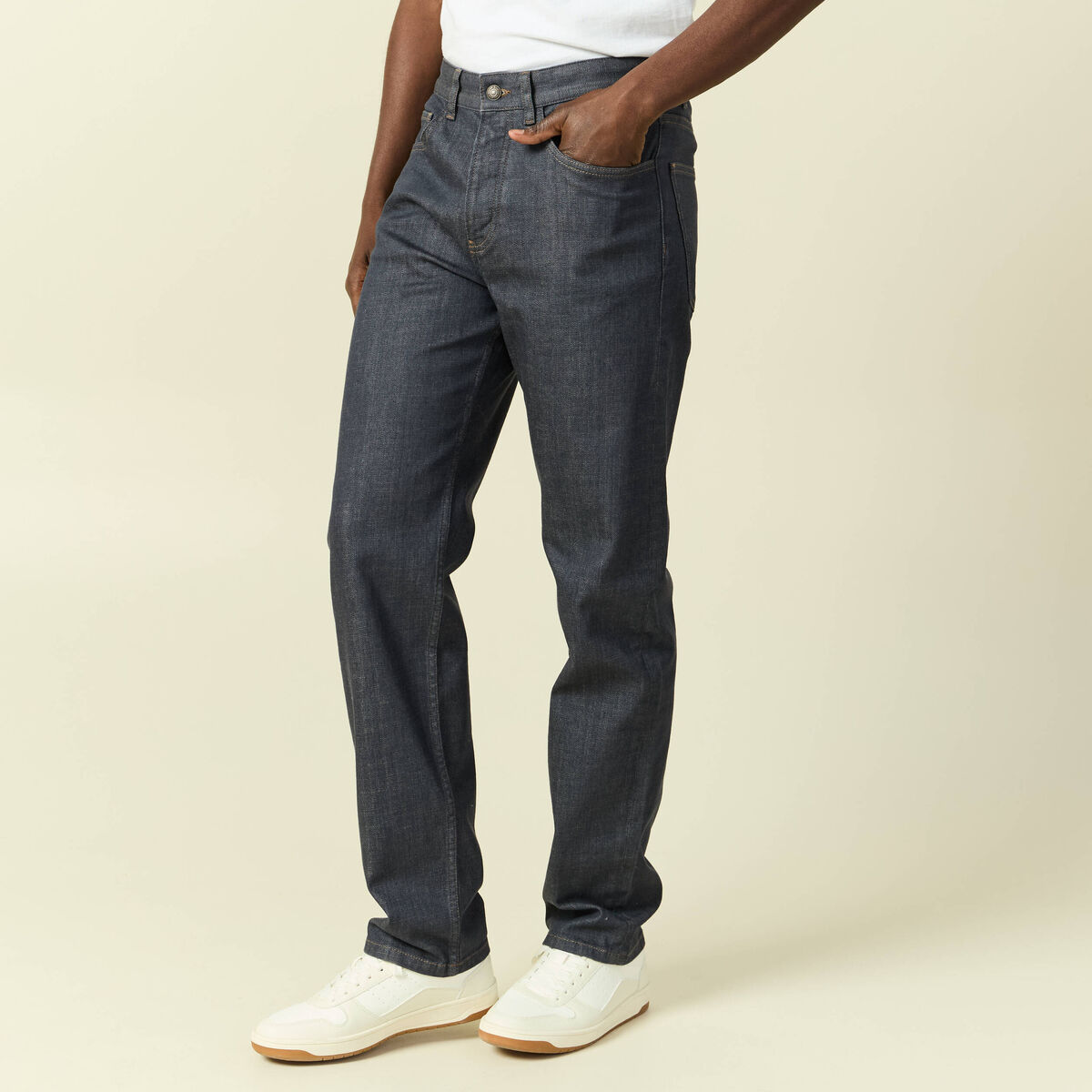 Jeans regular longueur 32 denim brut rinse homme | Vibs