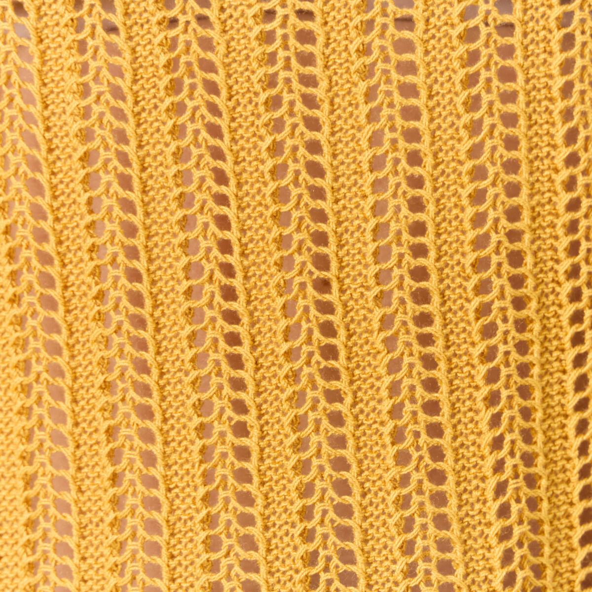 Pull oversize ajouré col bateau jaune femme | Vibs