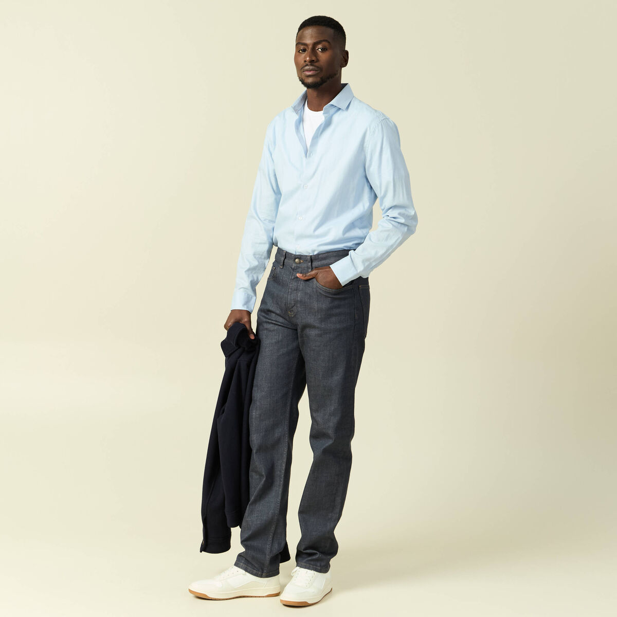 Jeans regular longueur 32 denim brut rinse homme | Vibs