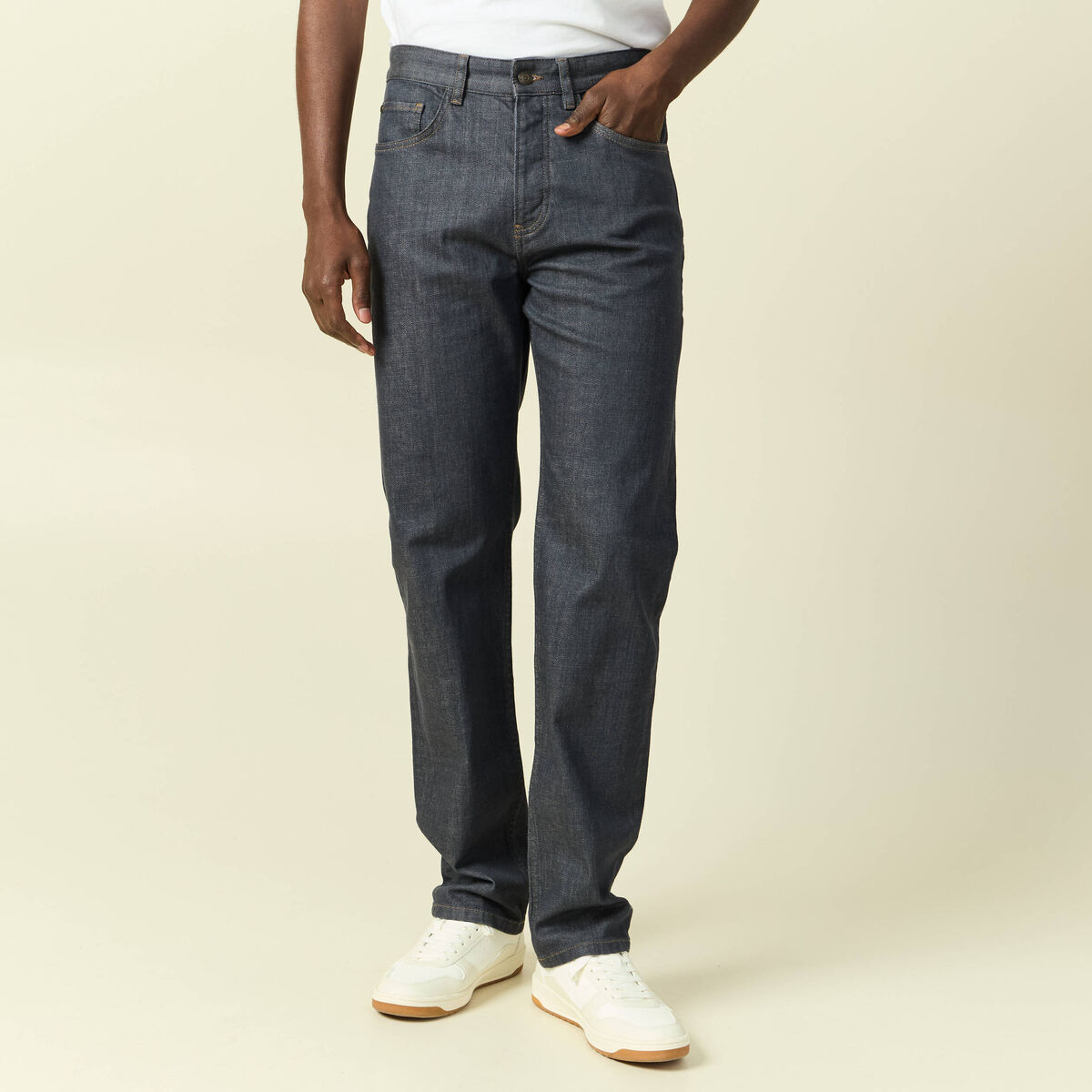 Jeans regular longueur 32 denim brut rinse homme | Vibs