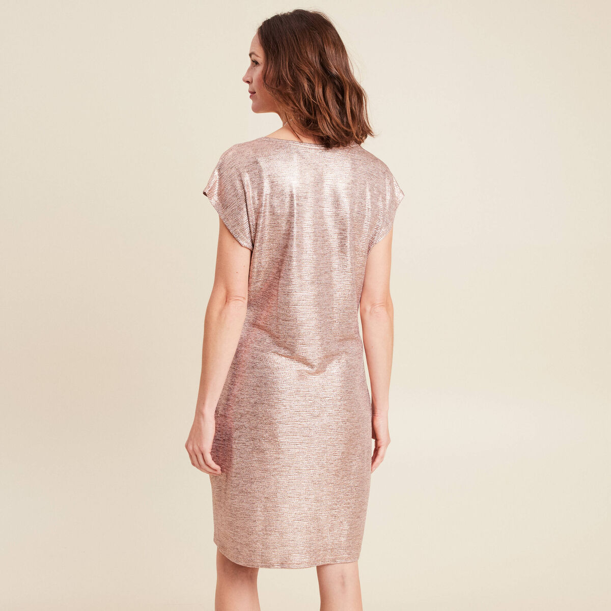 Robe ajustée courte rose femme | Vibs