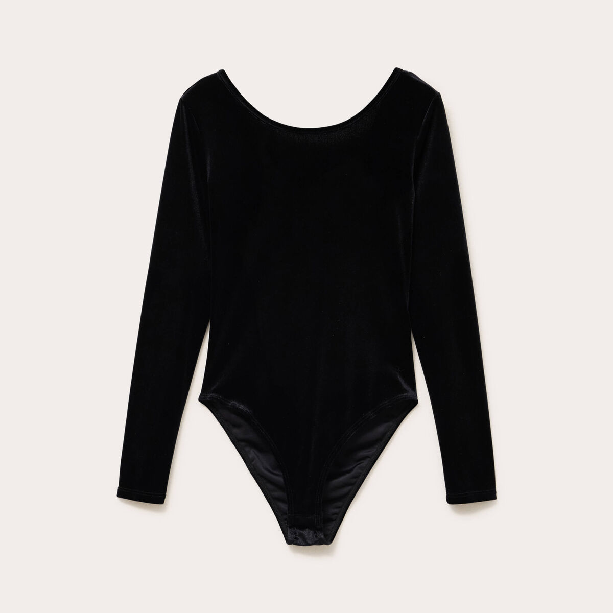 Body en velours décolleté dos noir femme | Vibs