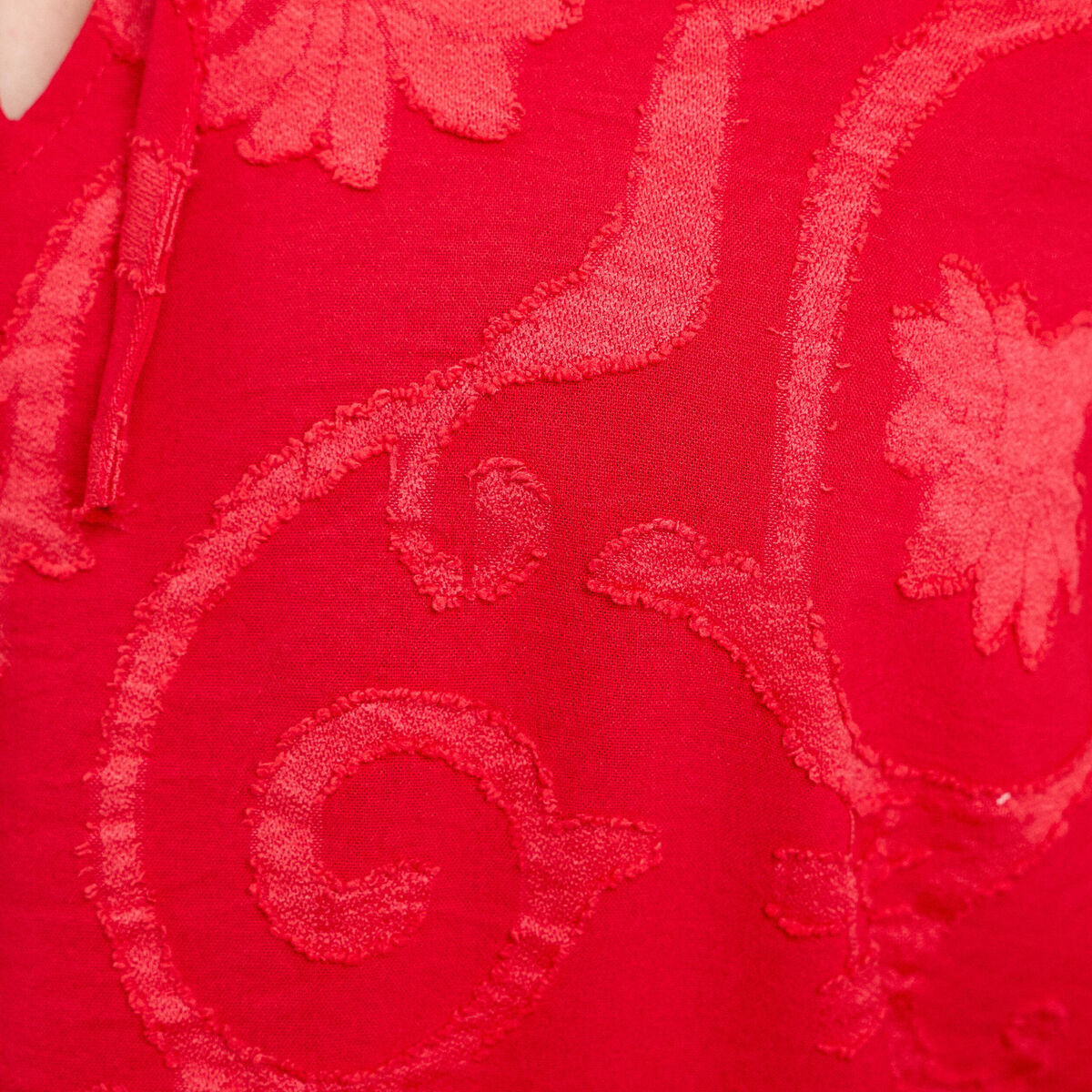 Blouse manches longues rouge femme | Vibs