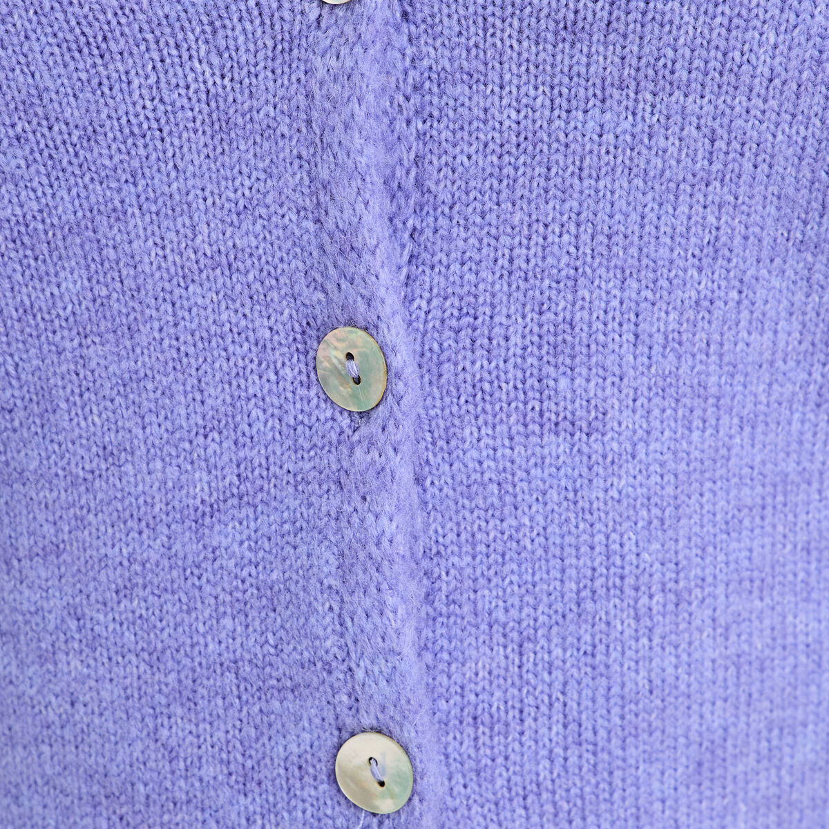 Gilet boutonné avec col en V bleu violet femme | Vibs