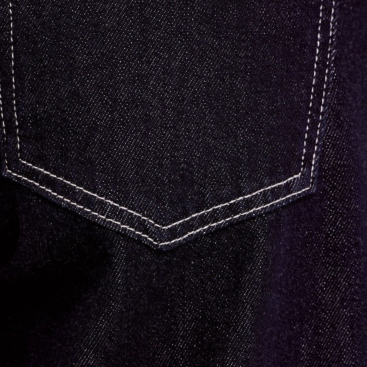 Jean wide leg taille standard denim brut femme | Vibs