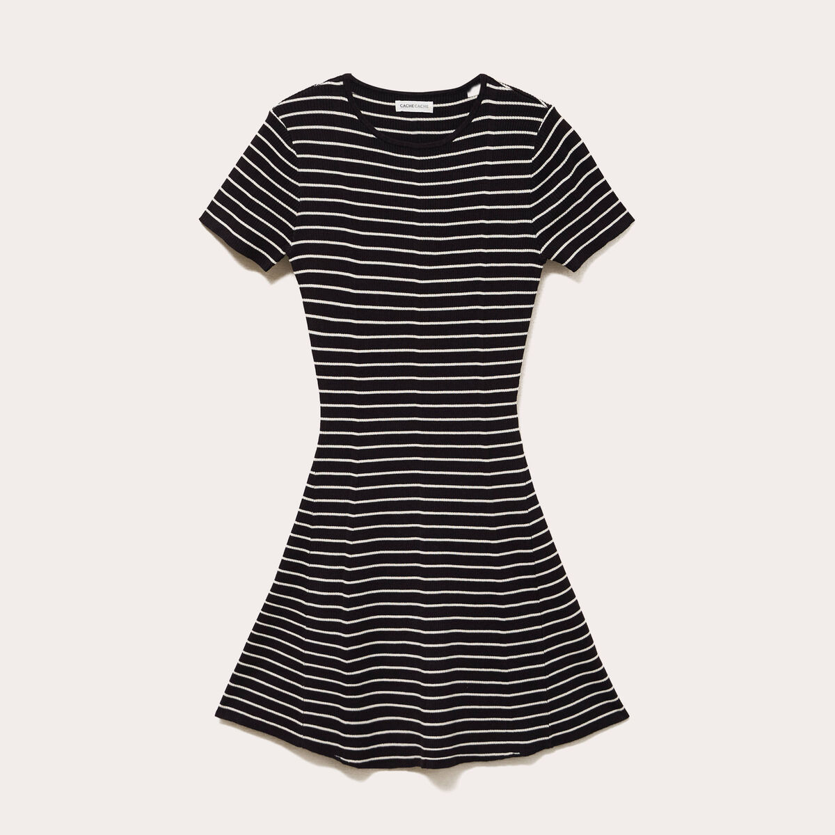 Robe droite manches courtes blanc femme | Vibs