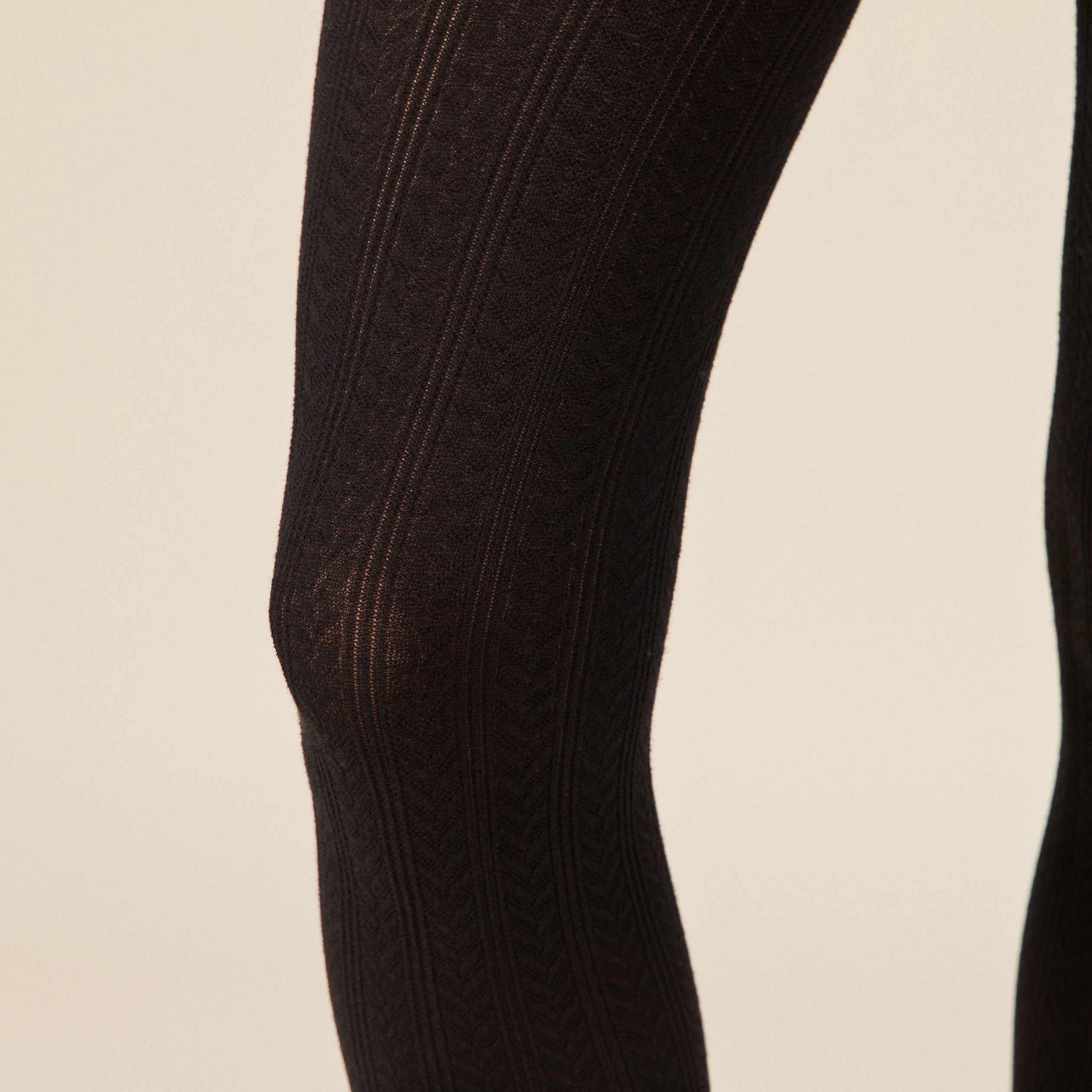 Collants maille fantaisie femme noir femme | Vibs
