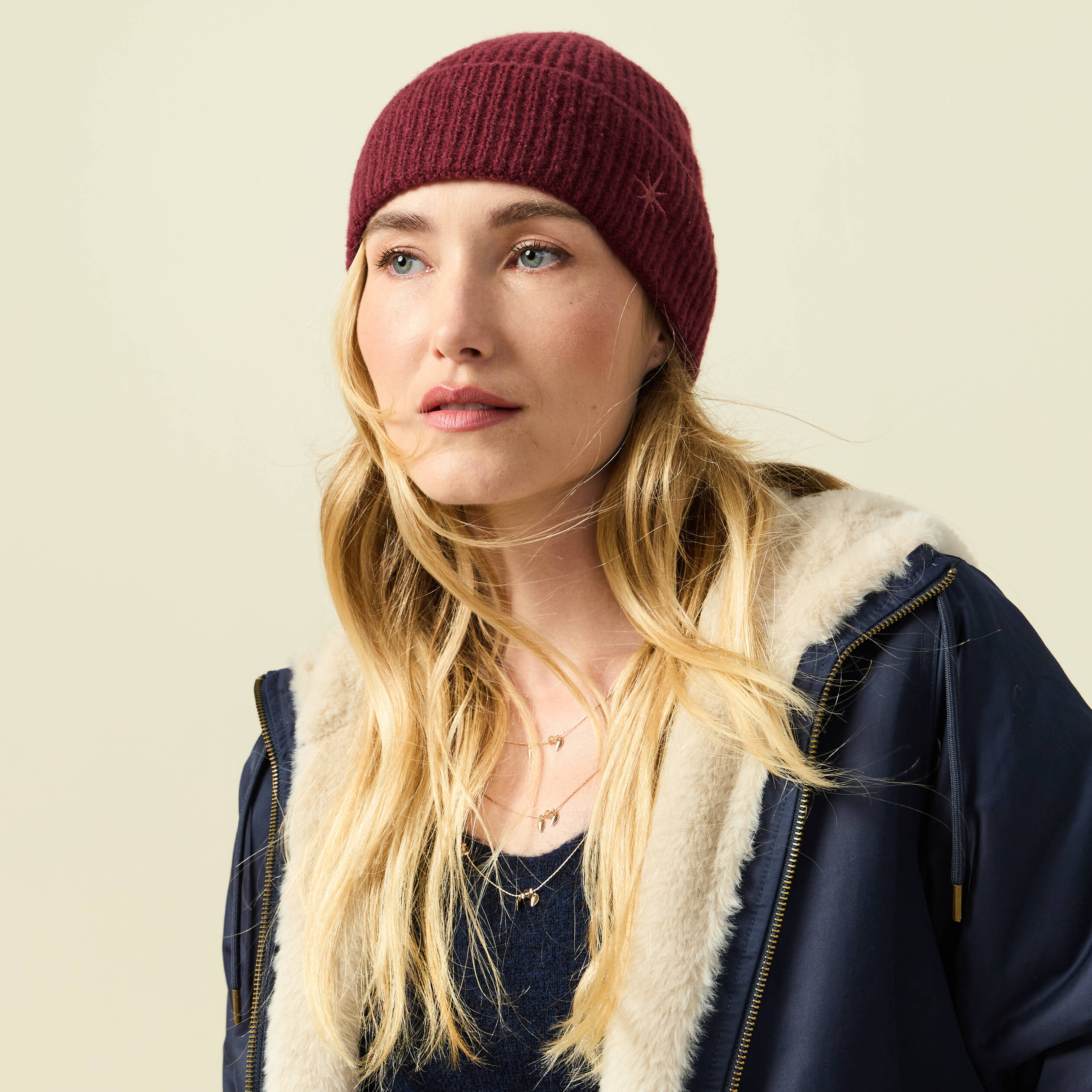 Bonnet bordeaux femme | Vibs