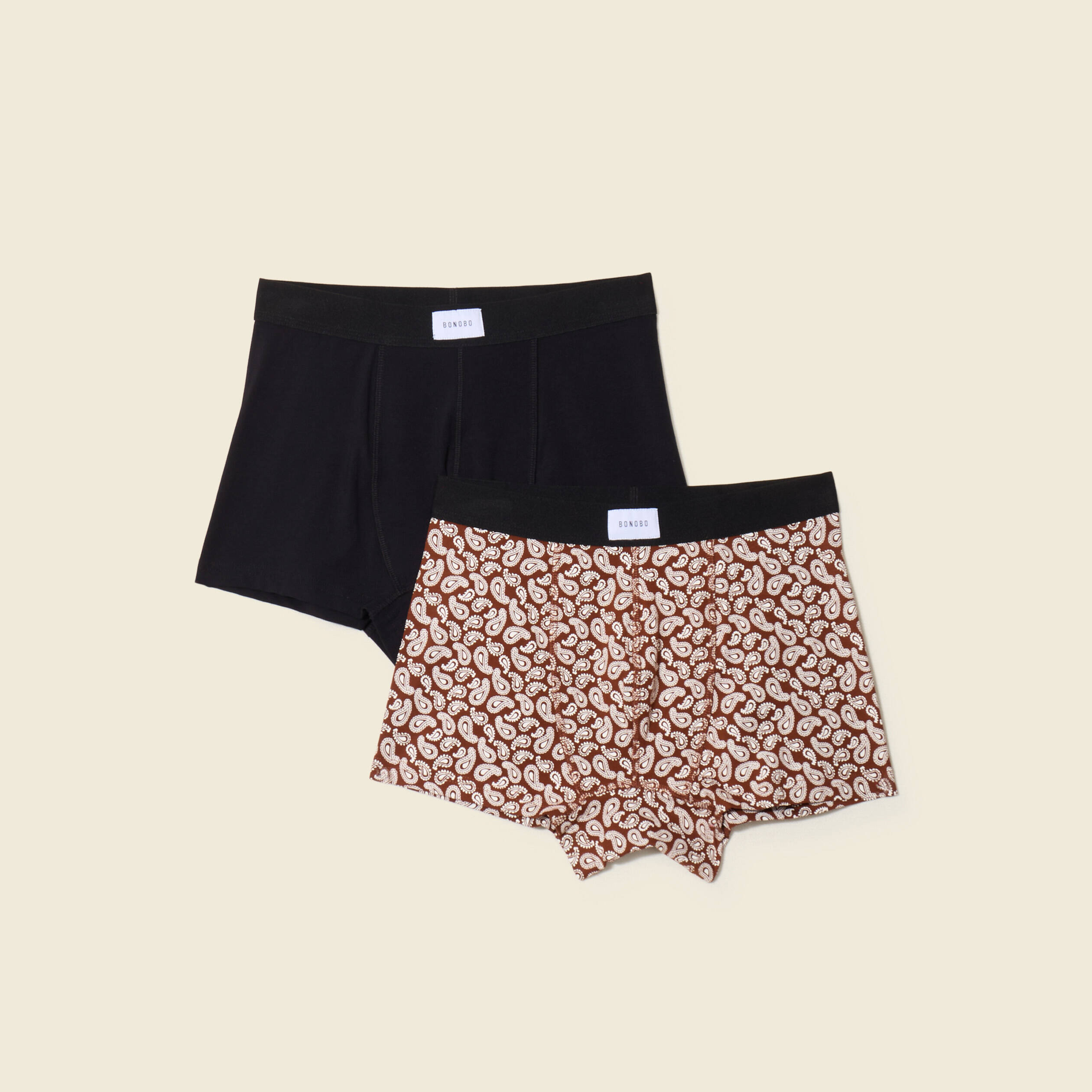 Lot 2 boxers noir homme | Vibs