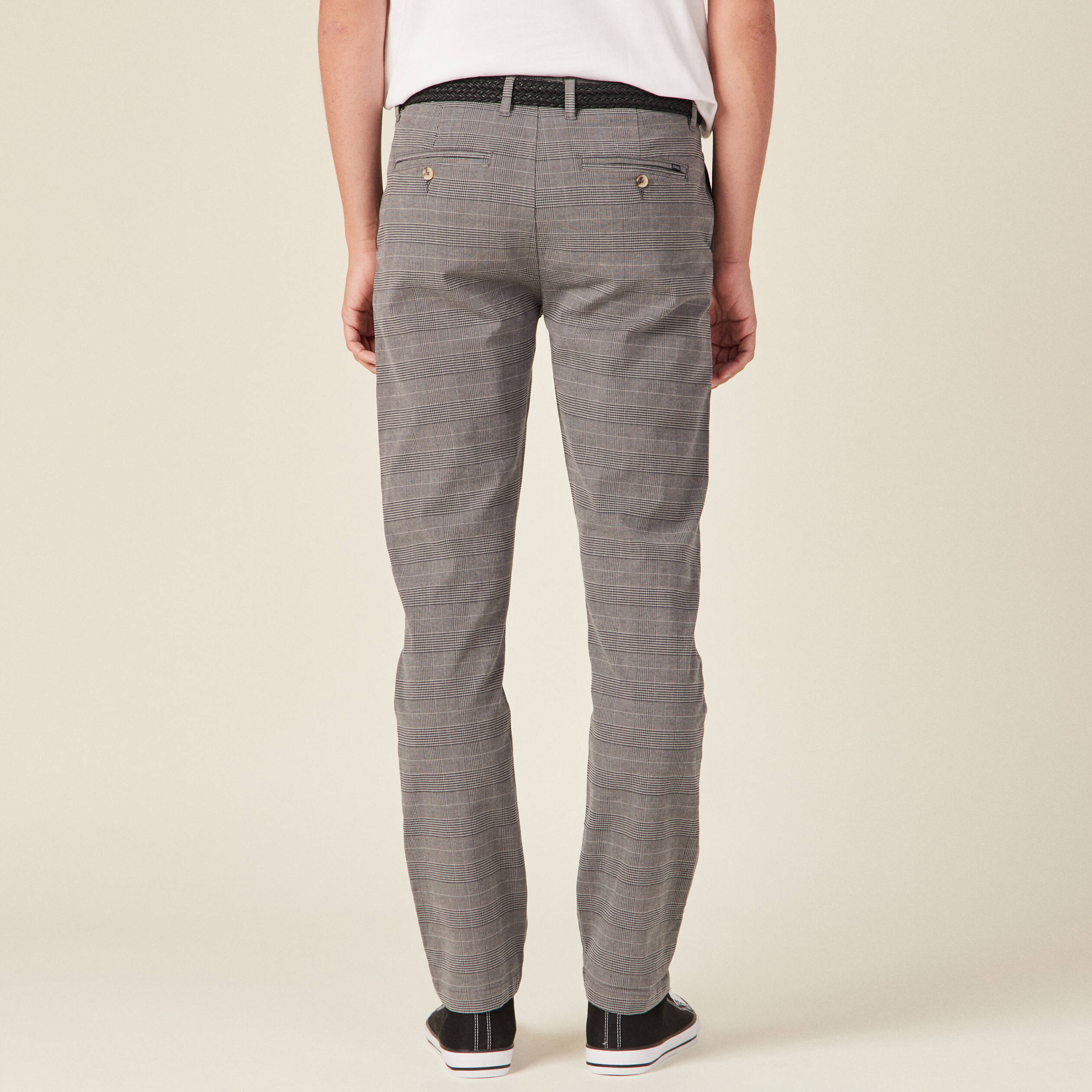 Pantalon chino straight ecru homme | Vibs