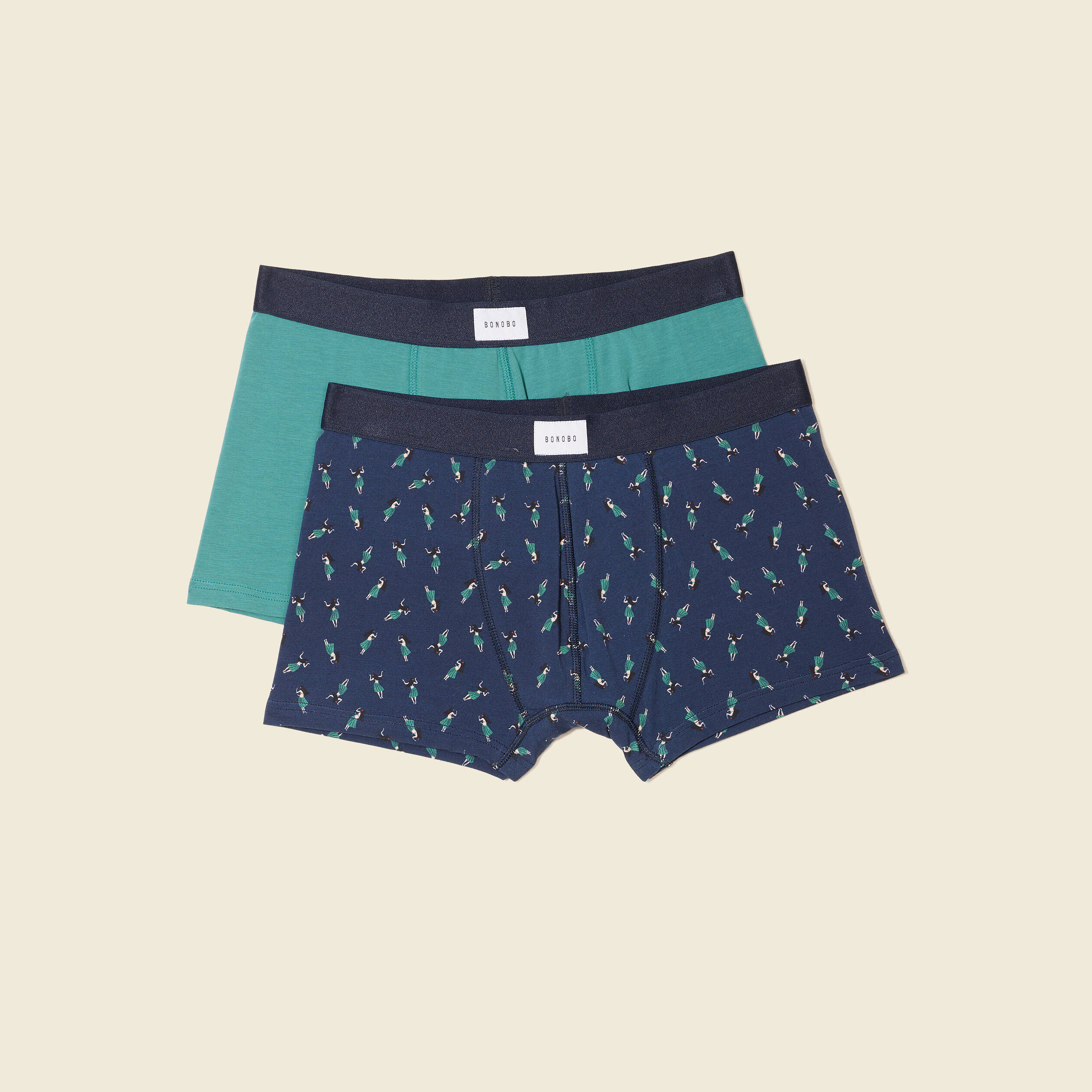 Lot 2 boxers vert homme | Vibs