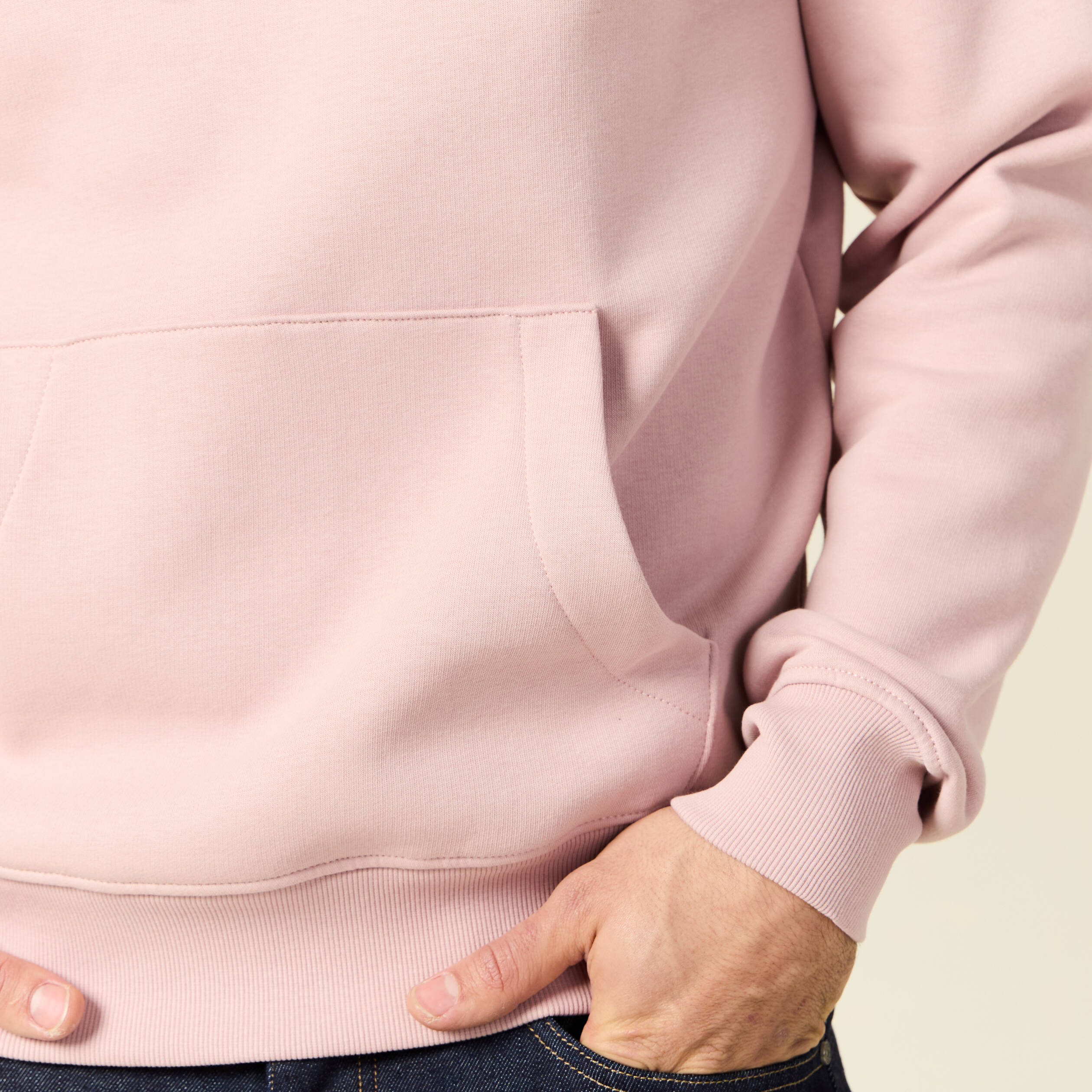 Sweat à capuche rose pastel homme | Vibs