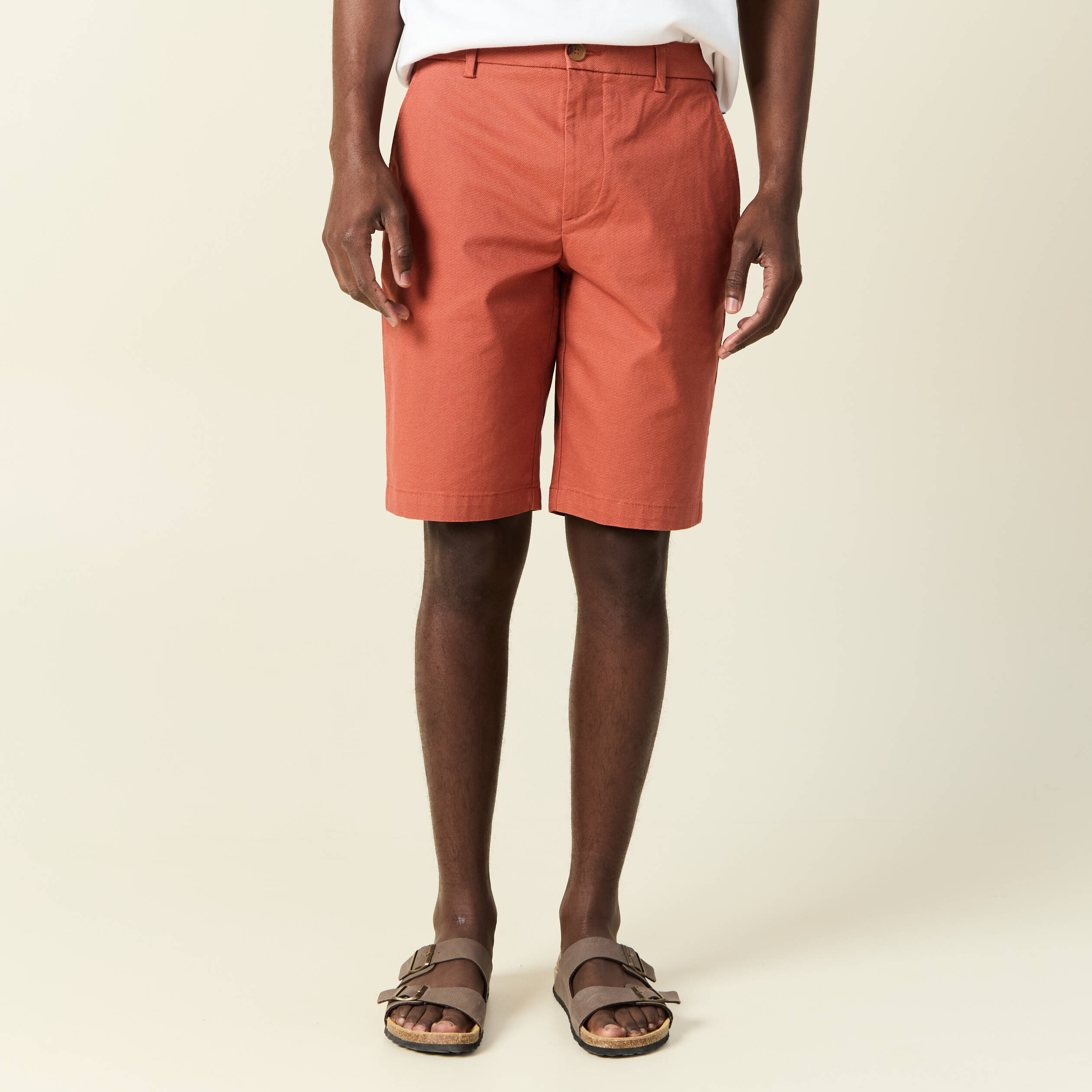 Bermuda droit éco-responsable rose homme | Vibs