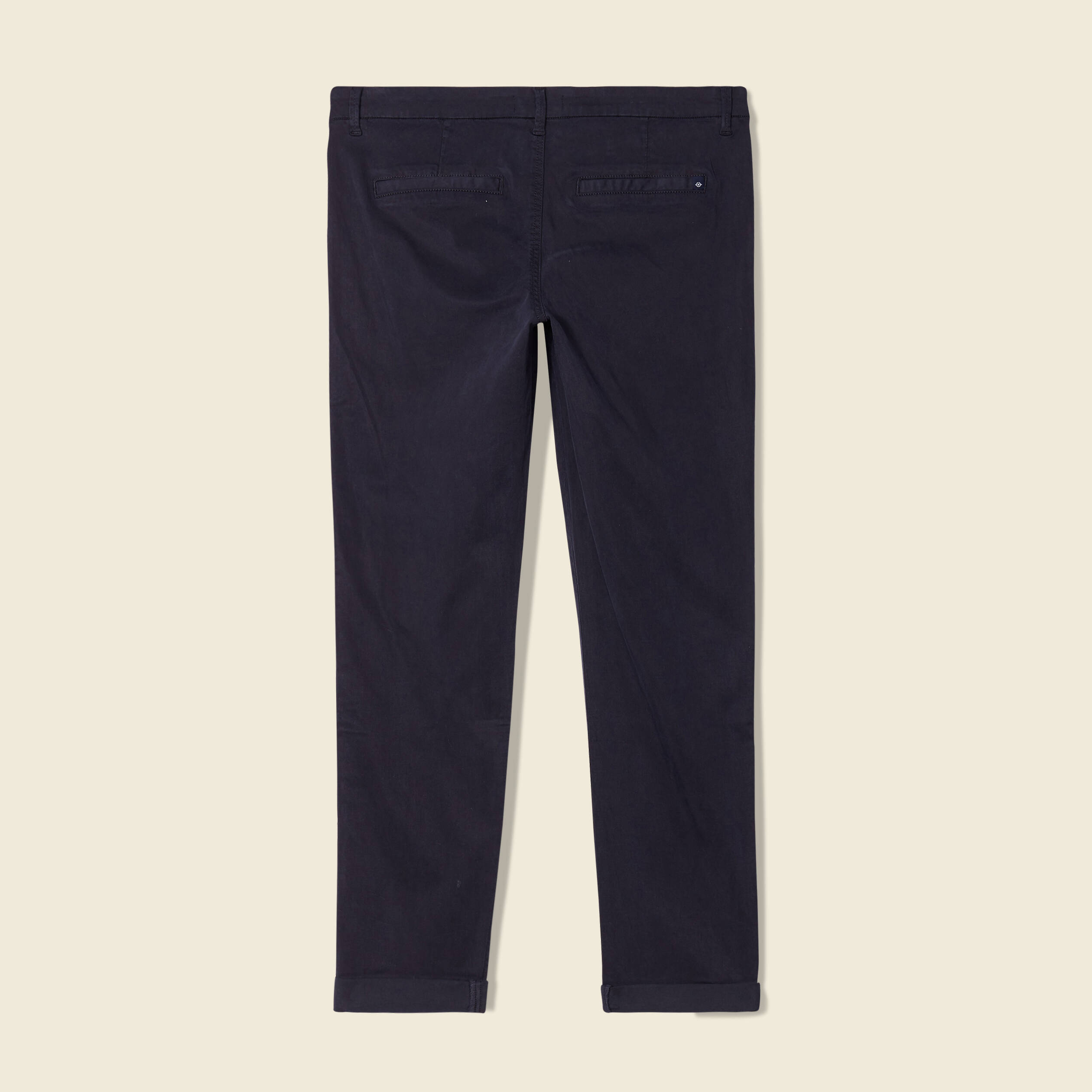 Chino 7/8ème taille standard bleu foncé femme | Vibs