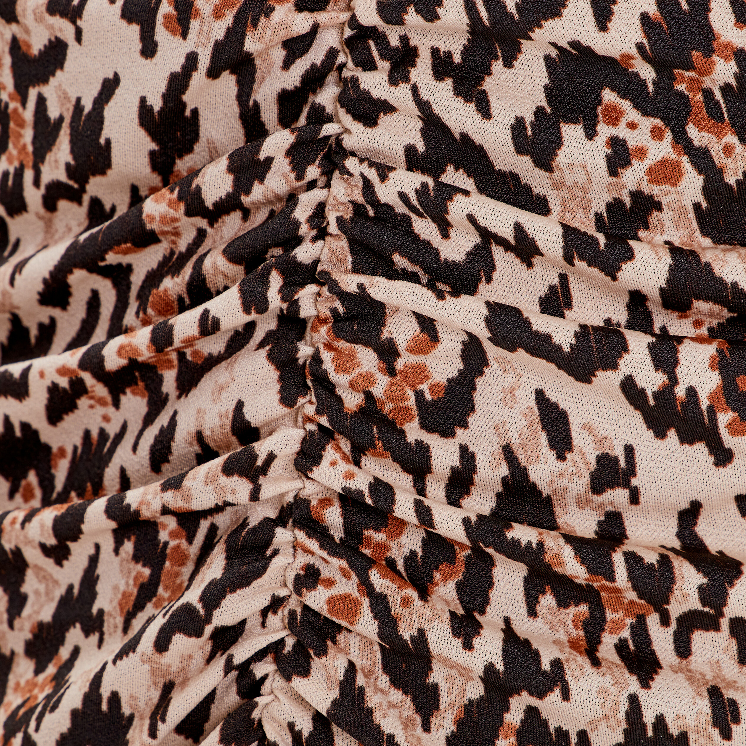 Robe droite avec fronces beige femme | Vibs