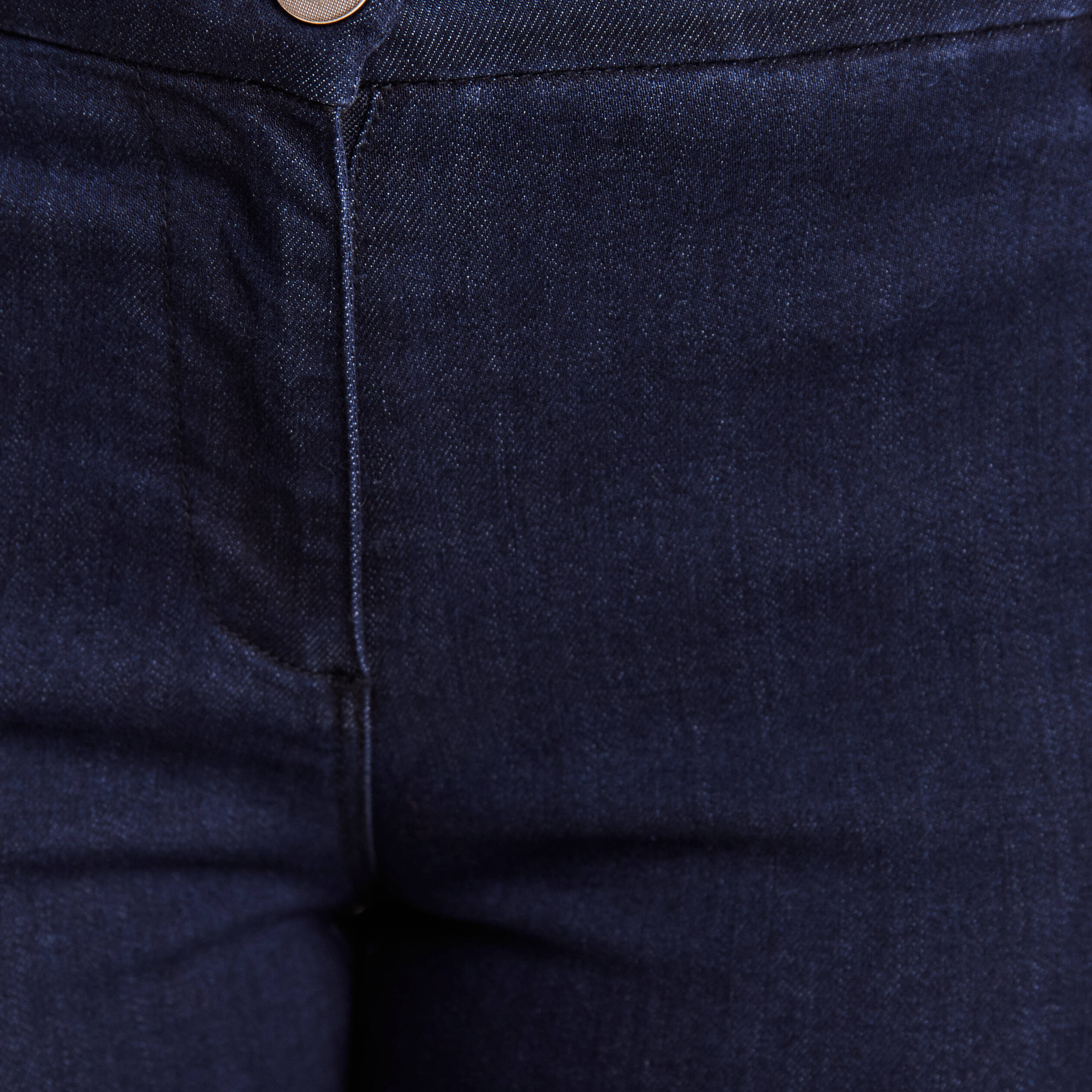 Jean ajusté taille basse denim brut femme | Vibs