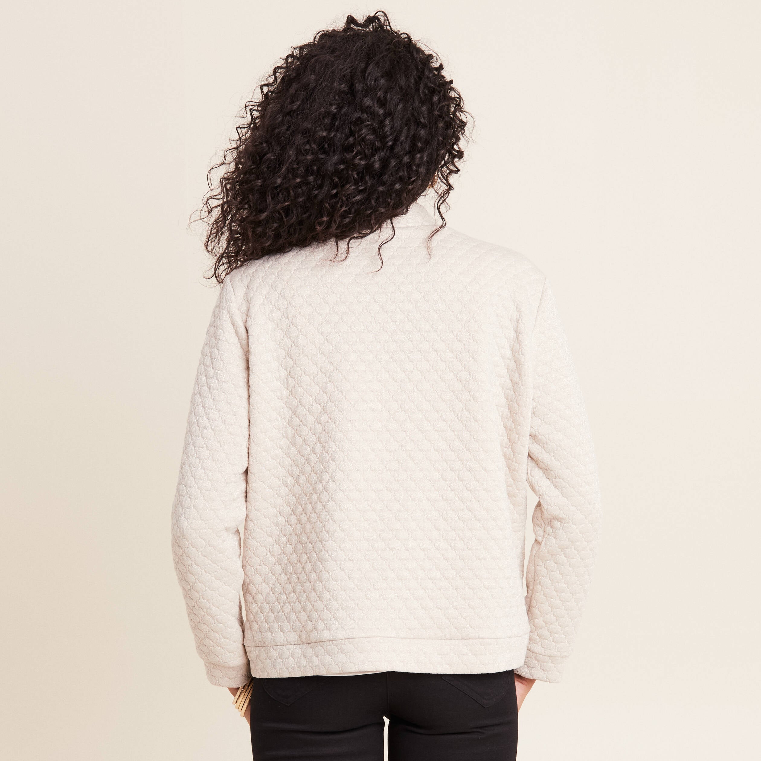Veste matelassée beige femme | Vibs
