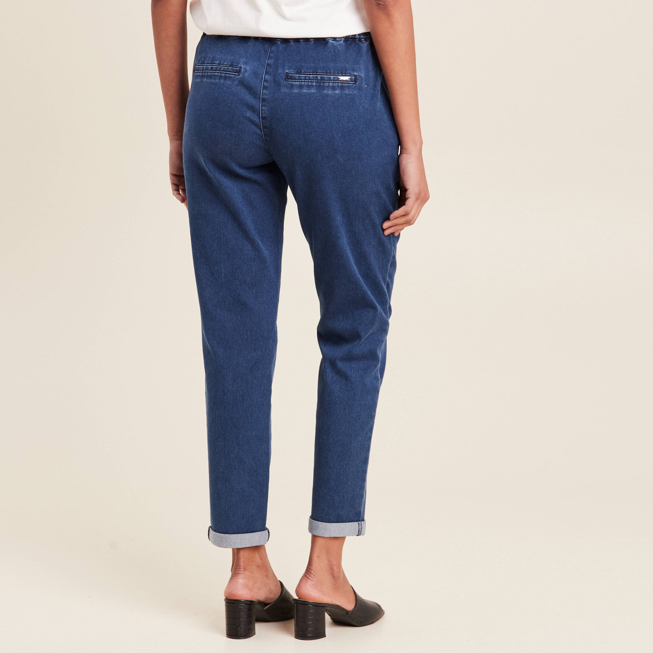 Jean jogging 7/8ème denim stone femme | Vibs