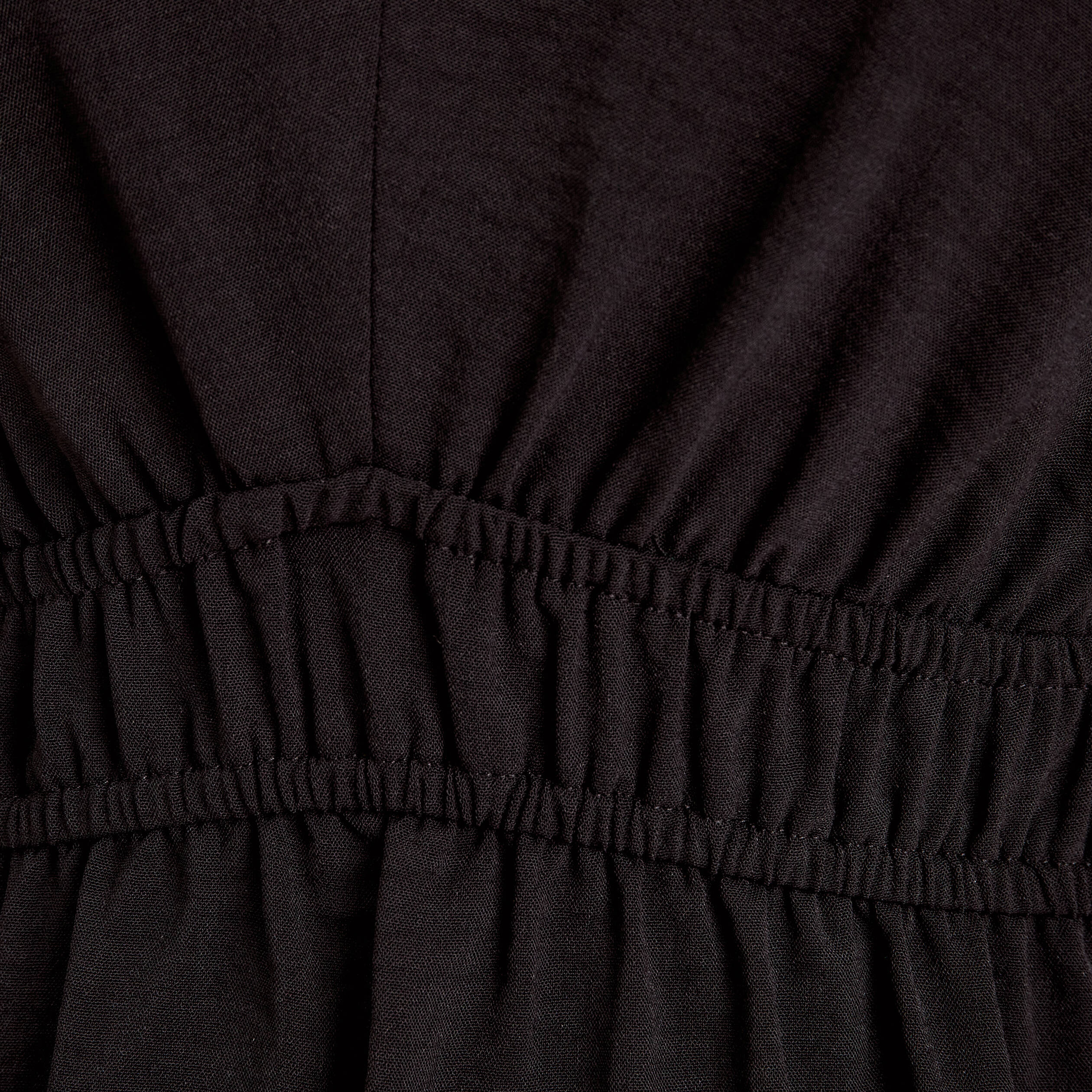 Robe évasée taille élastiquée noir femme | Vibs