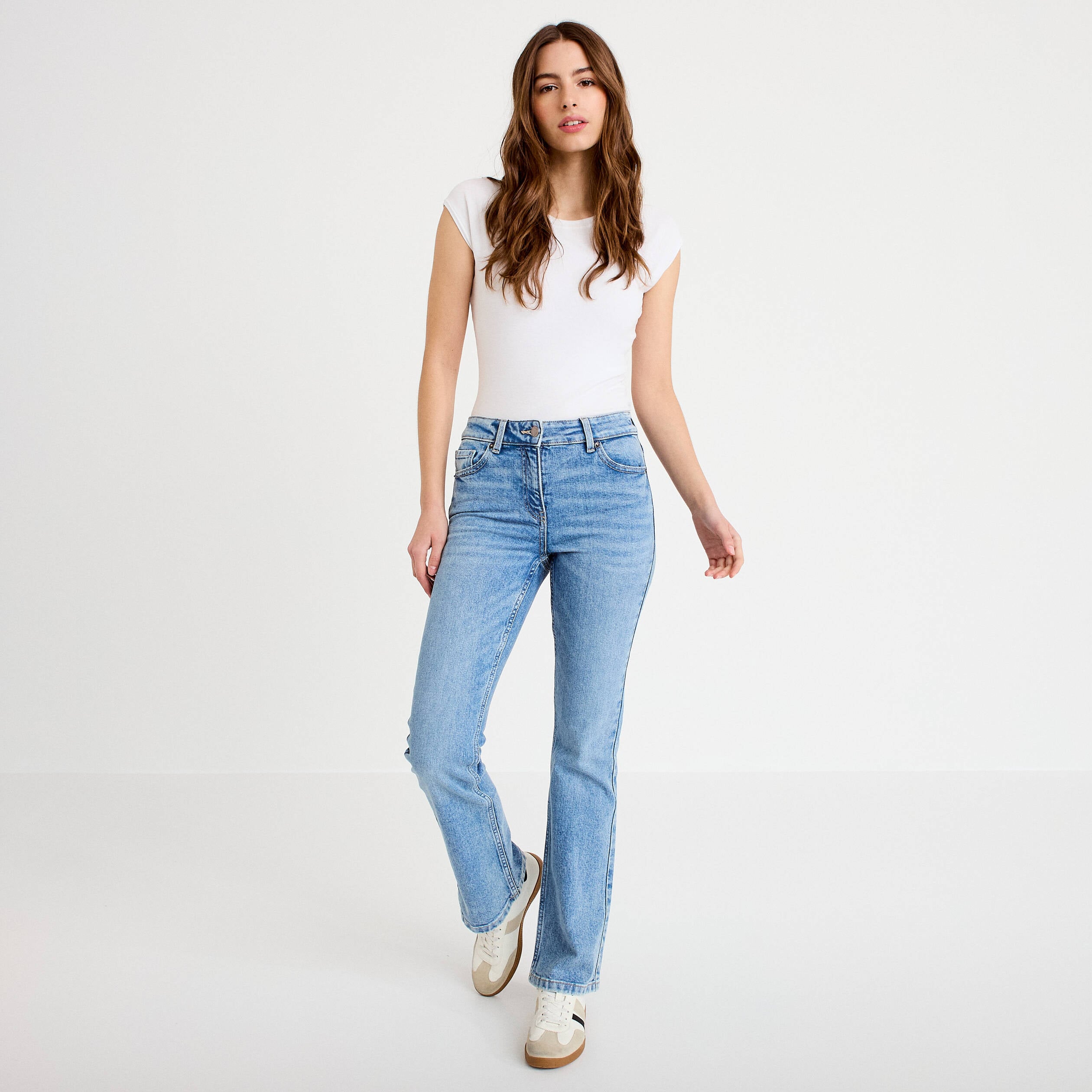 Jeans flare denim triple stone femme | Vibs