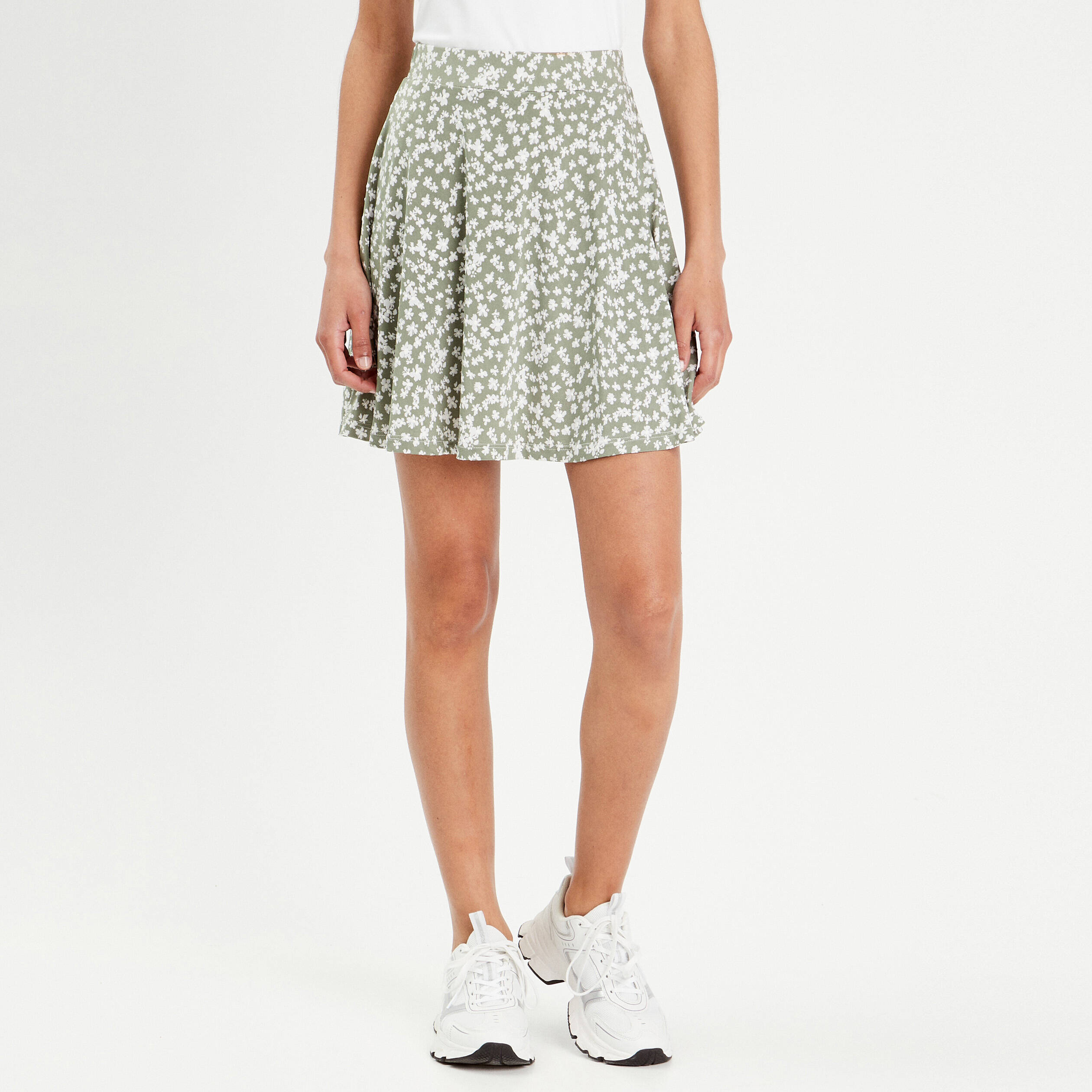 Jupe short droite vert femme | Vibs