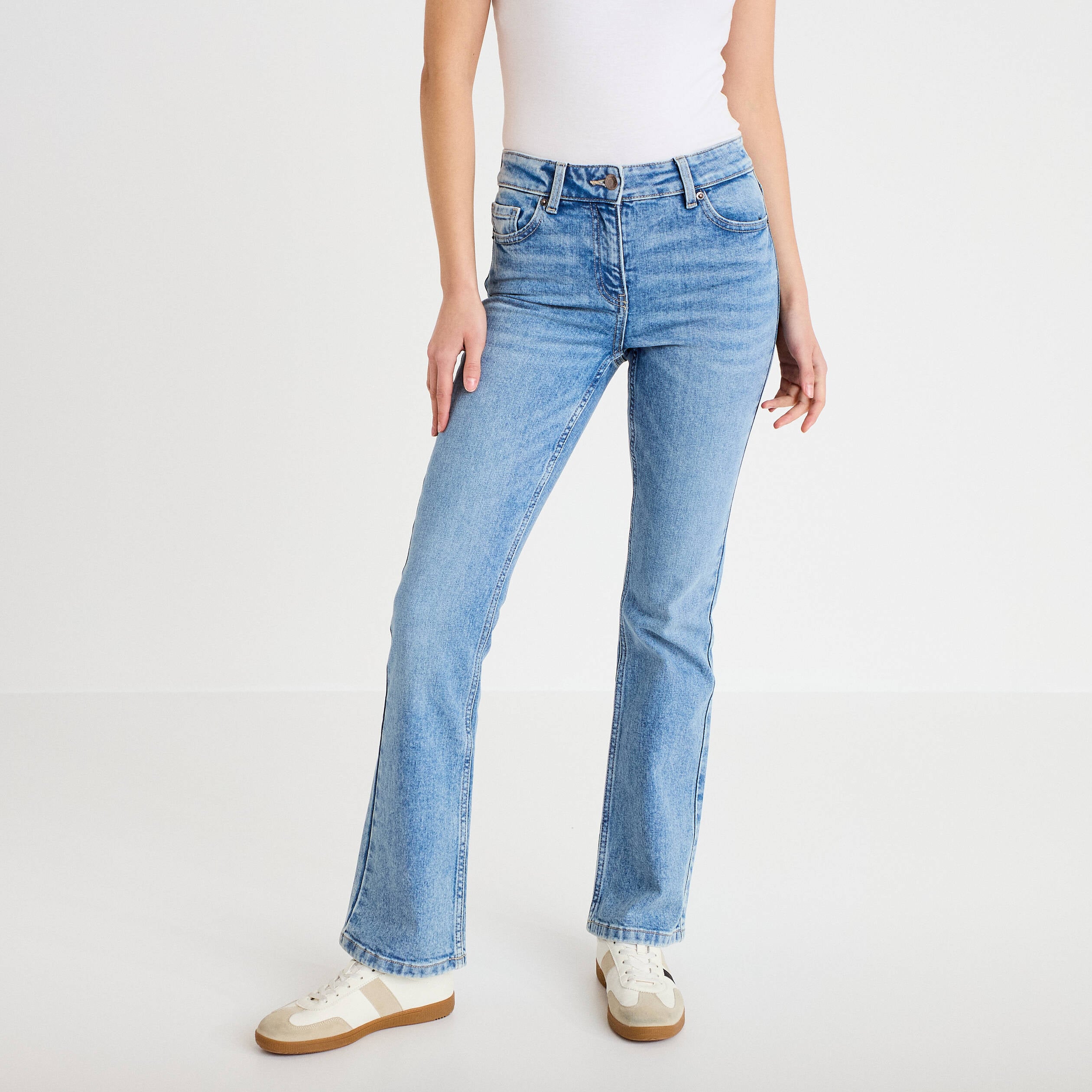 Jeans flare denim triple stone femme | Vibs