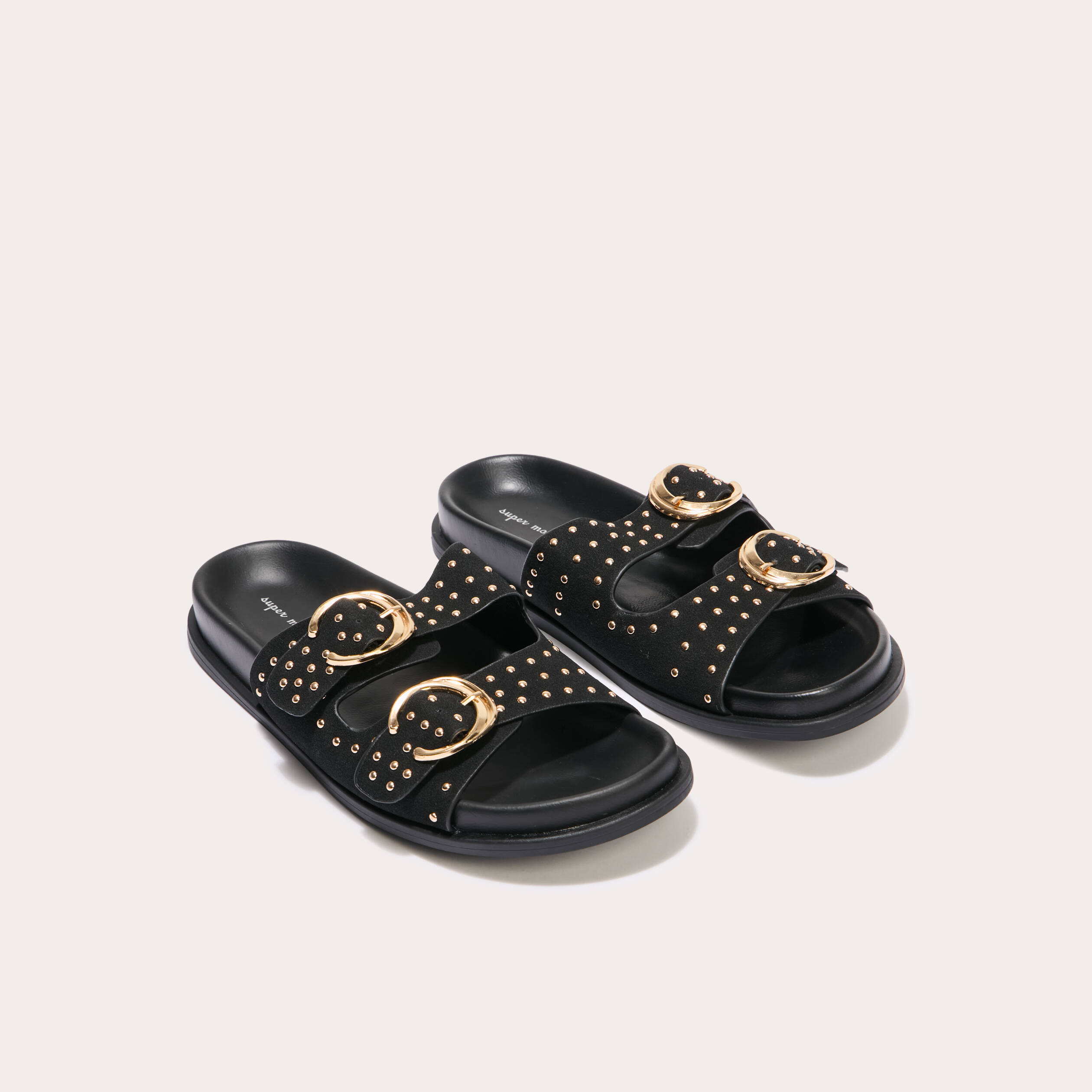 Sandales à sangle noir femme | Vibs