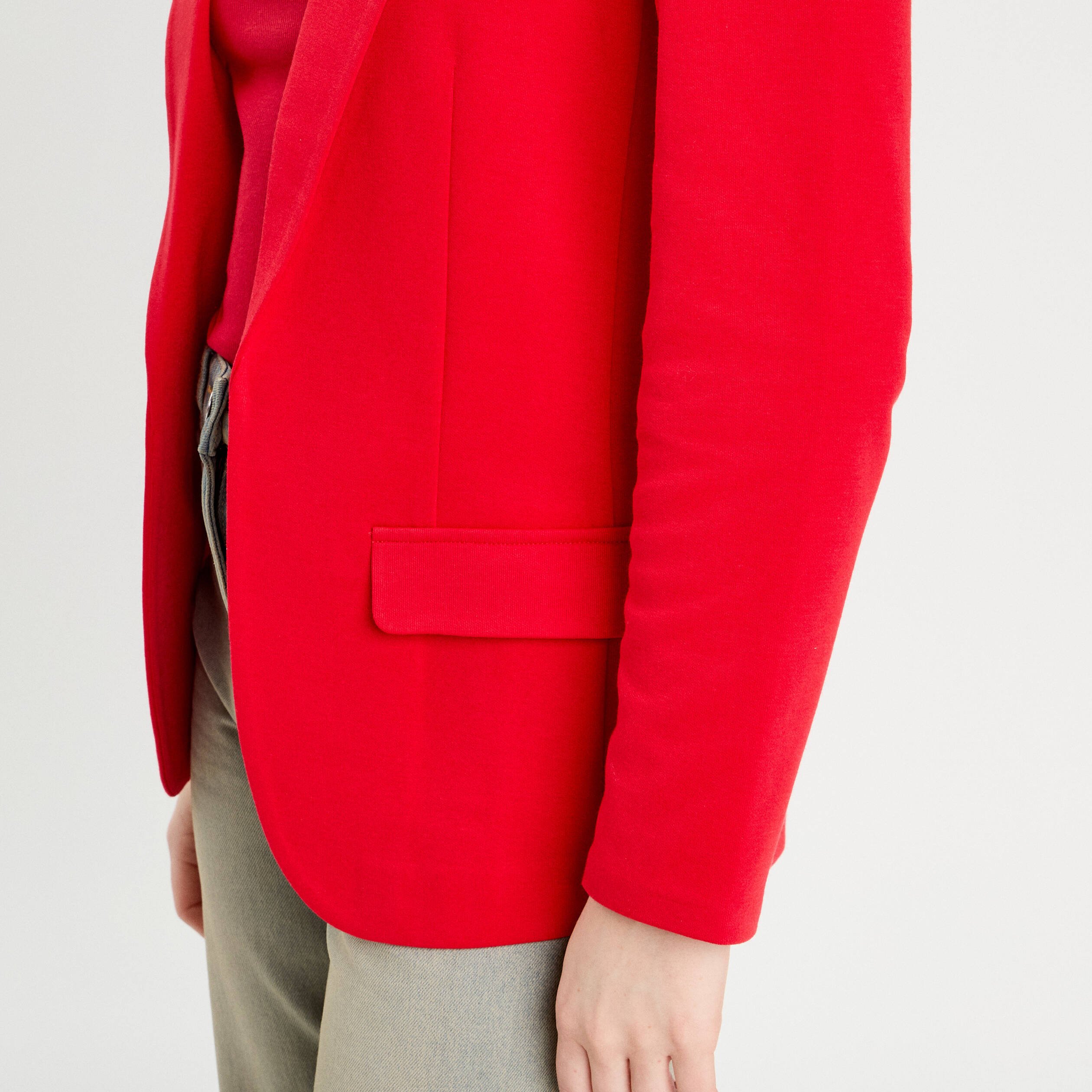 Veste blazer cintrée rouge femme | Vibs