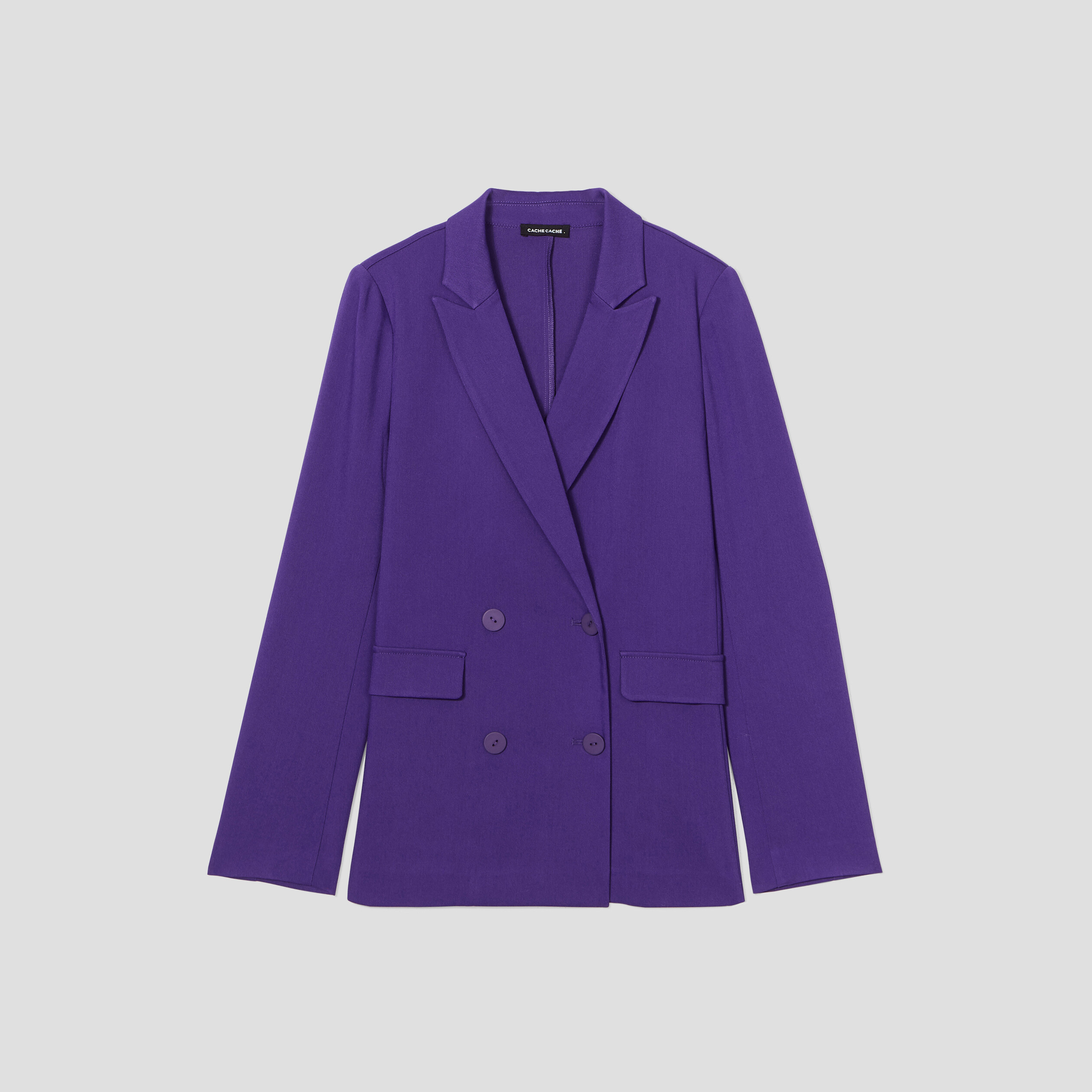 Veste esprit blazer droite violet femme | Vibs