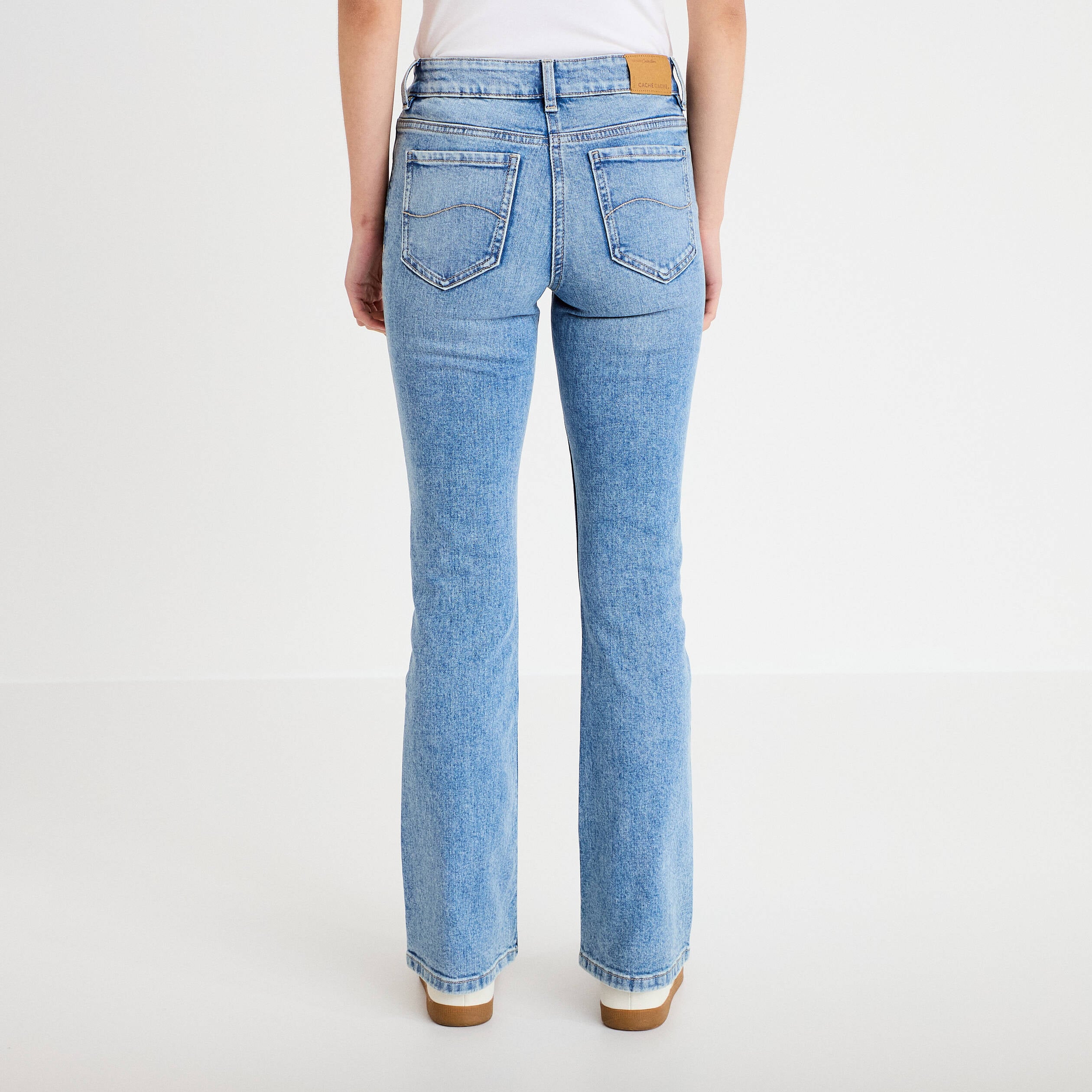Jeans flare denim triple stone femme | Vibs