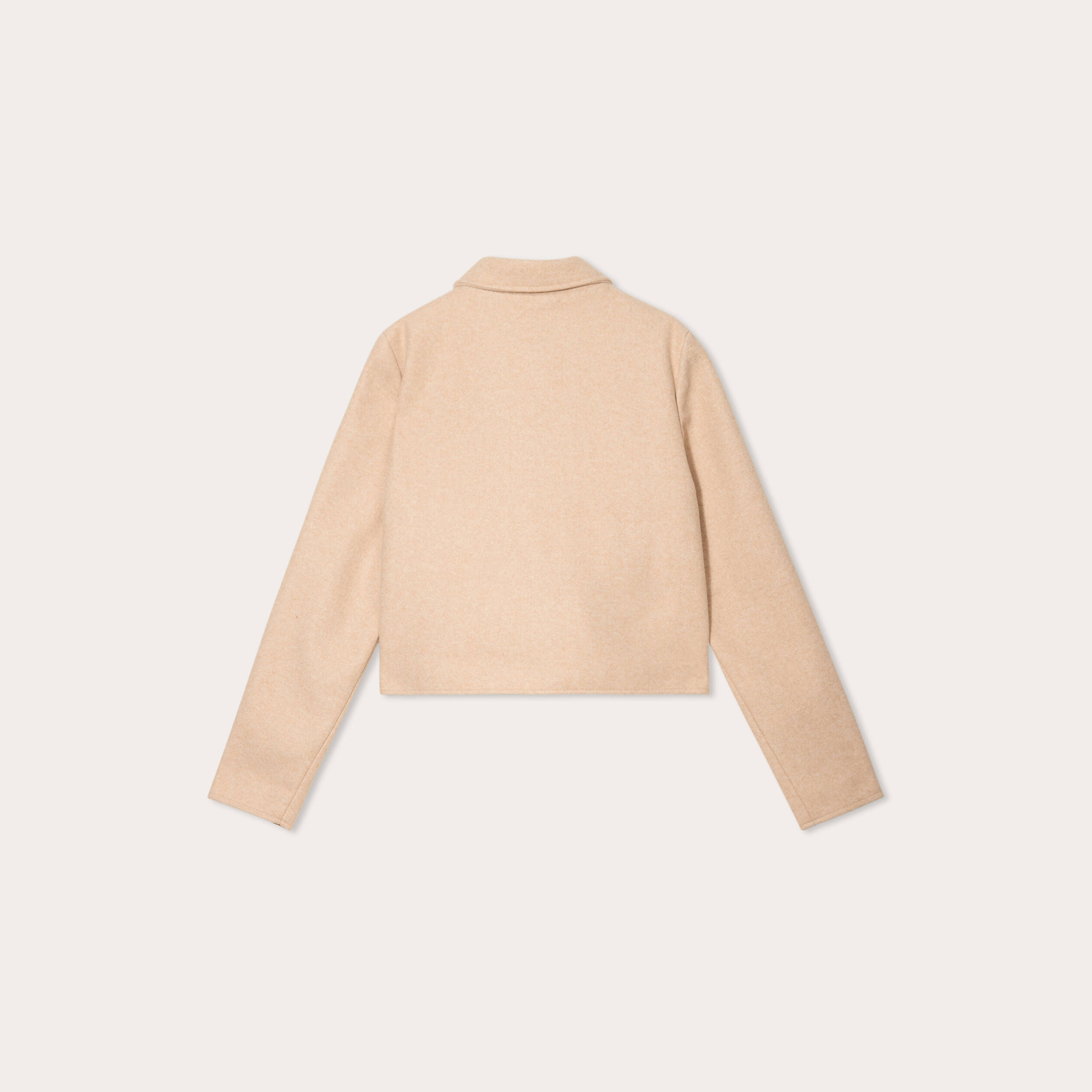 Veste zippée beige femme | Vibs