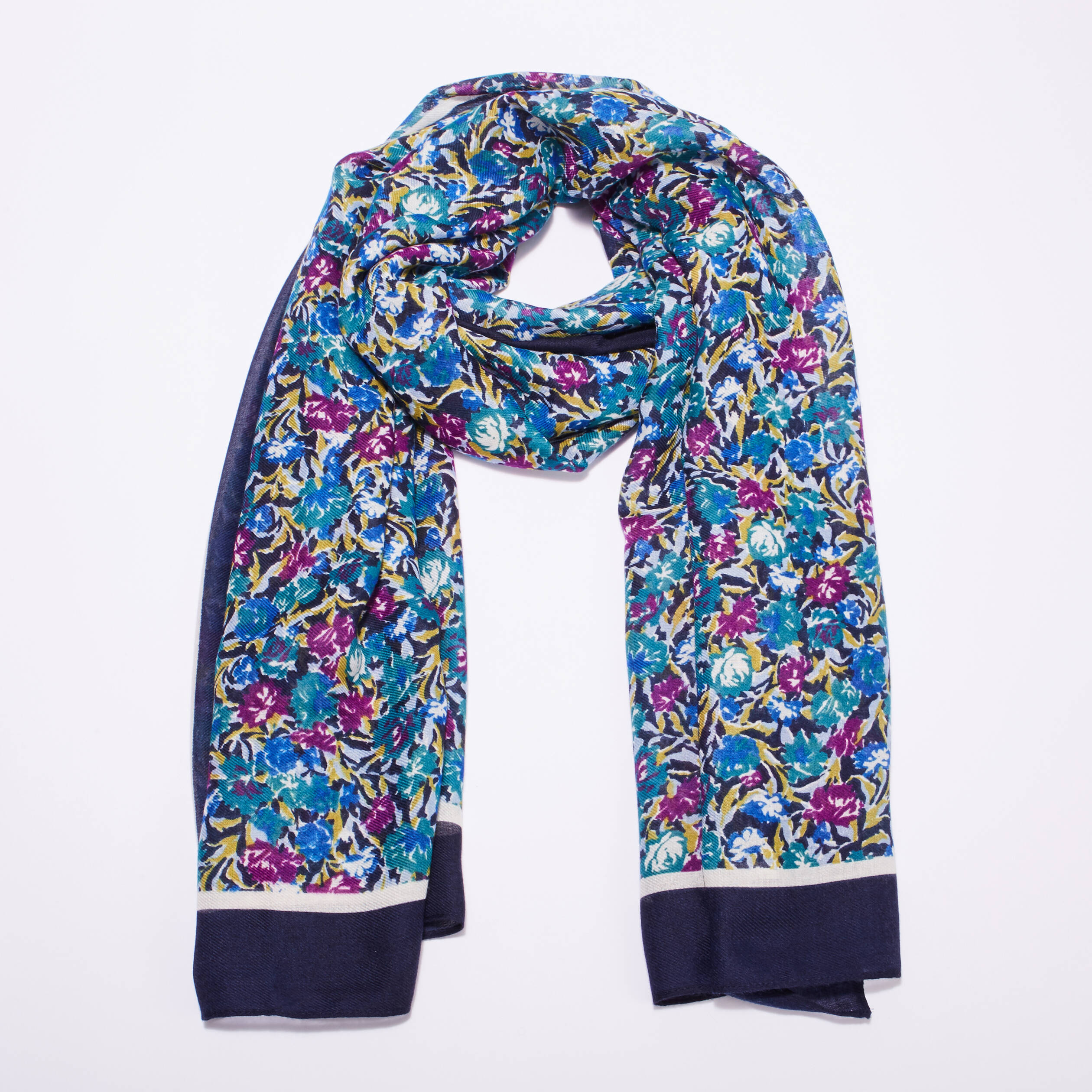 Foulard bleu marine femme | Vibs